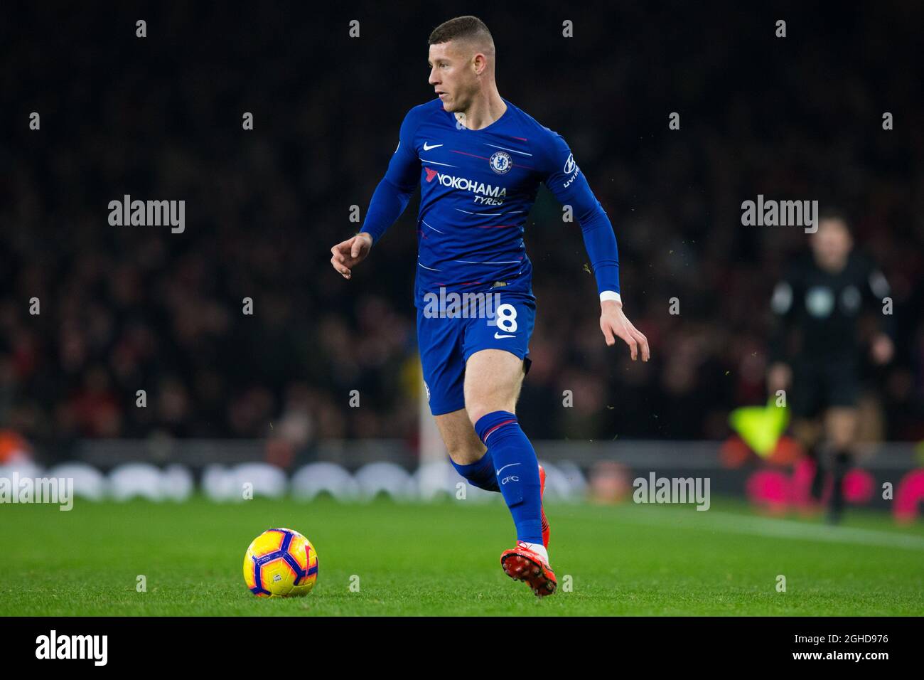 Ross Barkley of Chelsea in action during the Premier League match at ...