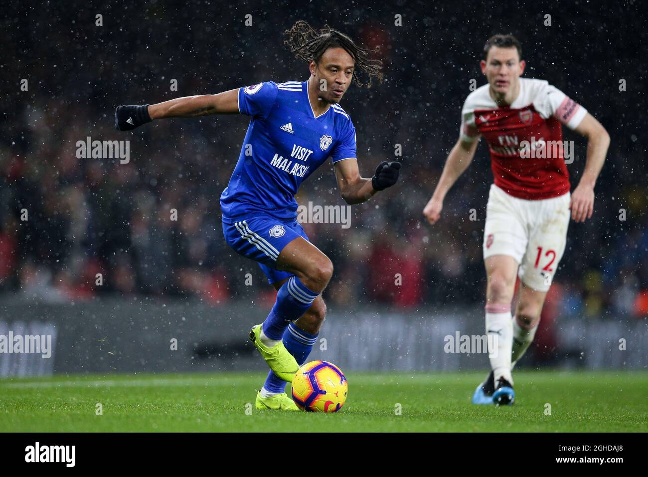 Bobby Reid of Cardiff City in action during the Premier League match at ...