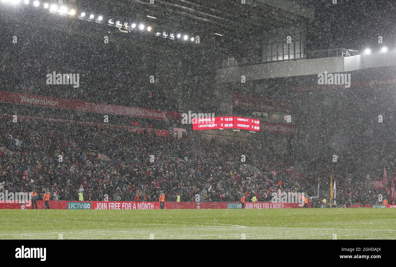 Snow liverpool anfield hi-res stock photography and images - Alamy