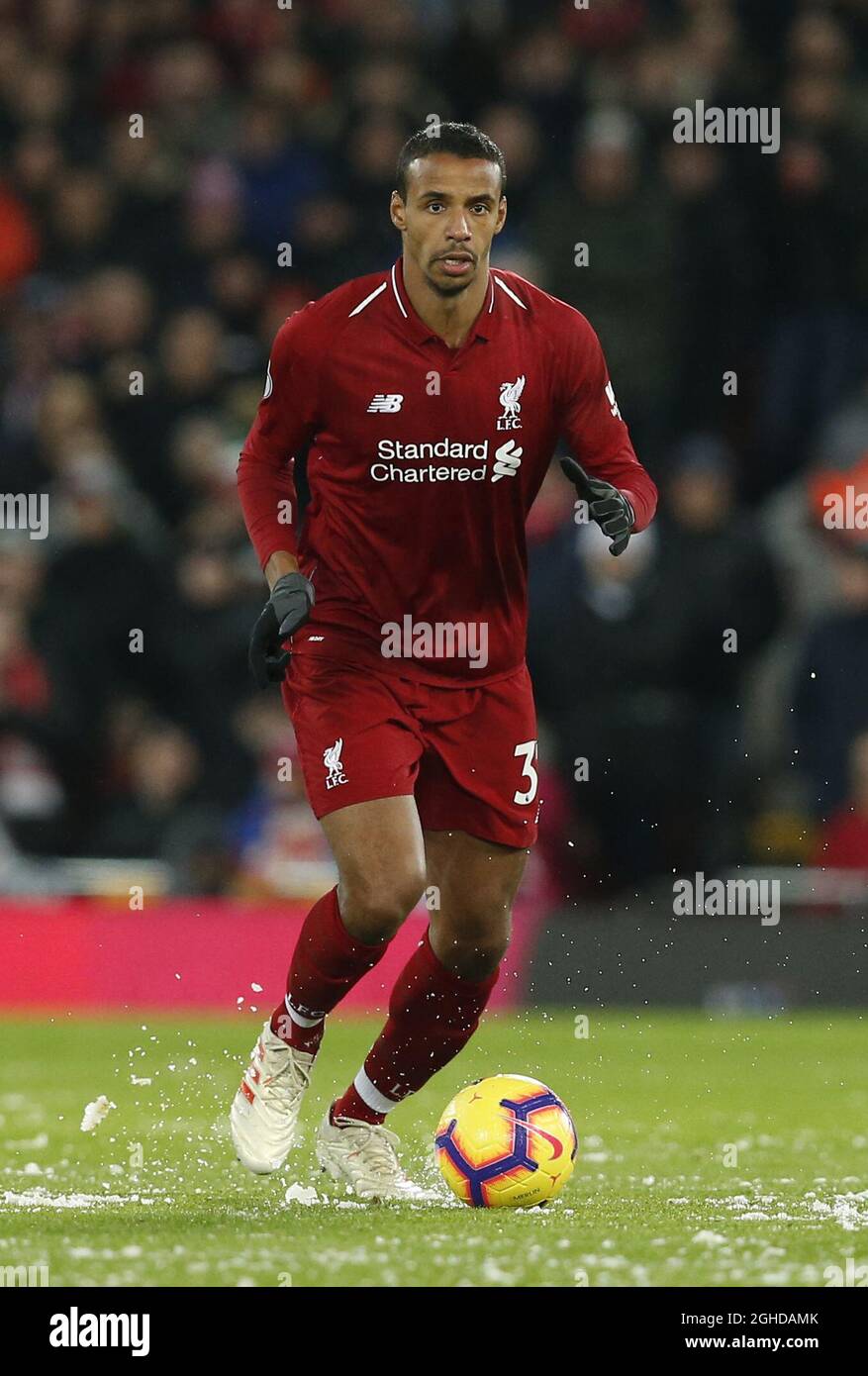 Joel Matip of Liverpool during the Premier League match at Anfield ...