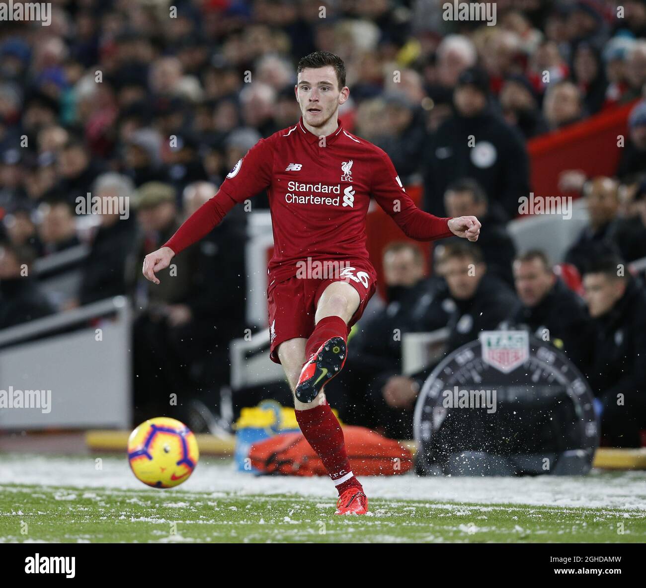Andrew Robertson of Liverpool during the Premier League match at ...