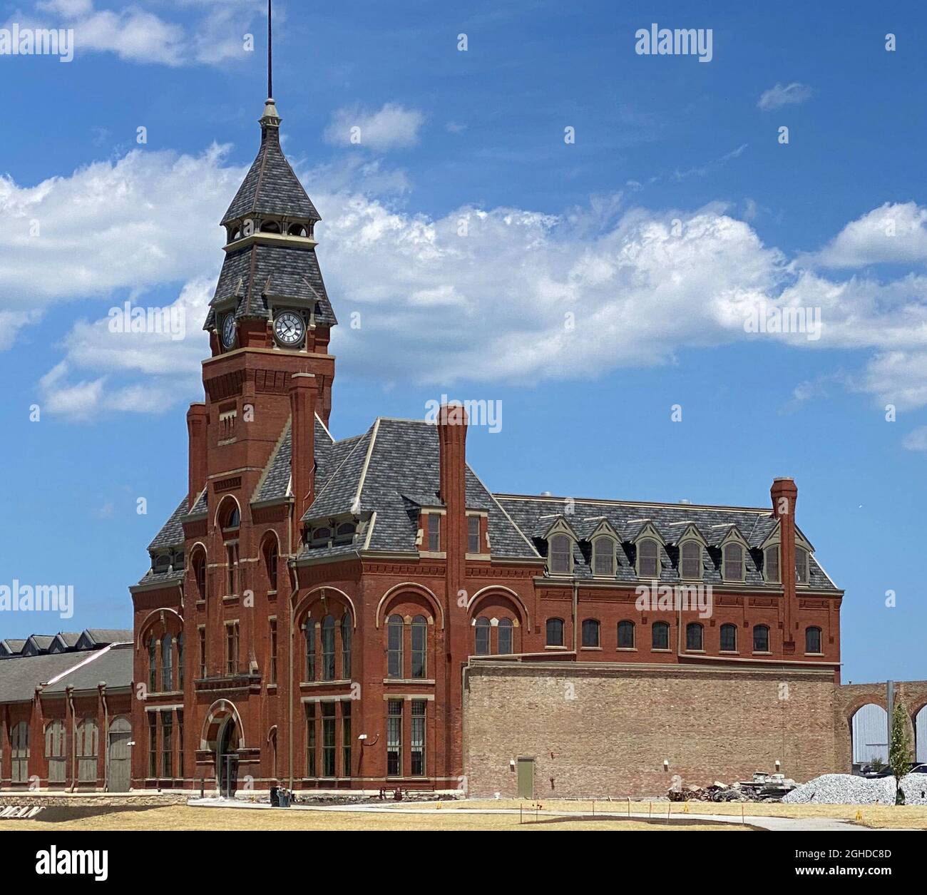 Chicago, Illinois, USA. 26th May, 2021. The Administration Clock Tower ...