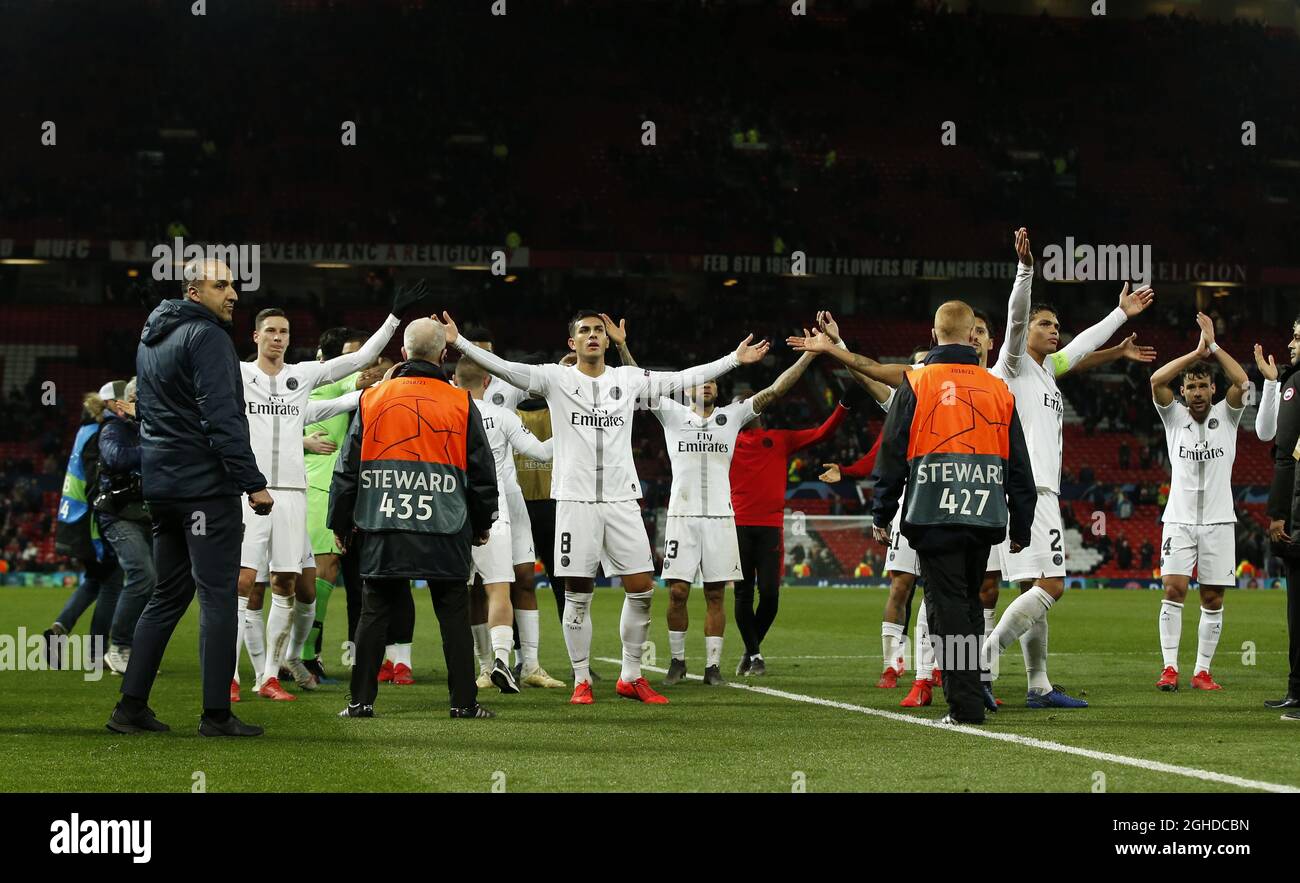 Old trafford fans celebrate hi-res stock photography and images - Alamy