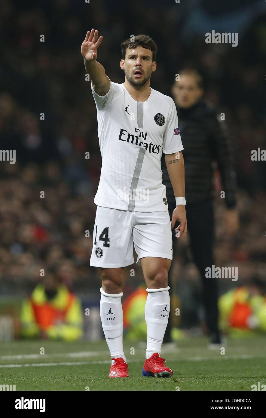 Juan Bernat of PSG during the UEFA Champions League Round of 16 First ...