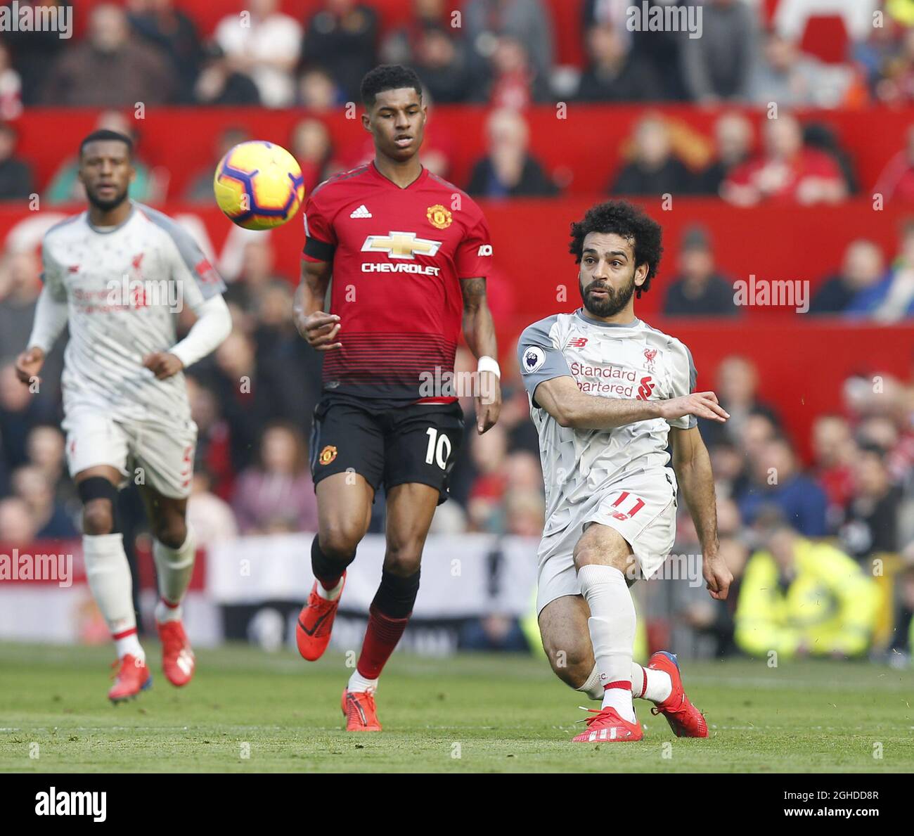 Mohamed Salah of Liverpool during the Premier League match at Old ...