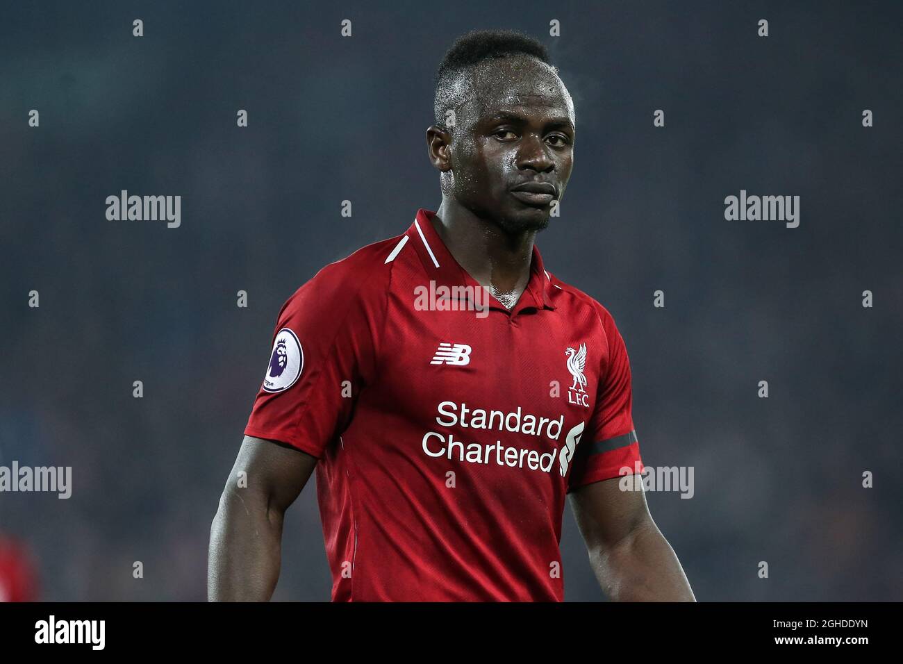 Sadio Mane of Liverpool during the Premier League match at Anfield ...
