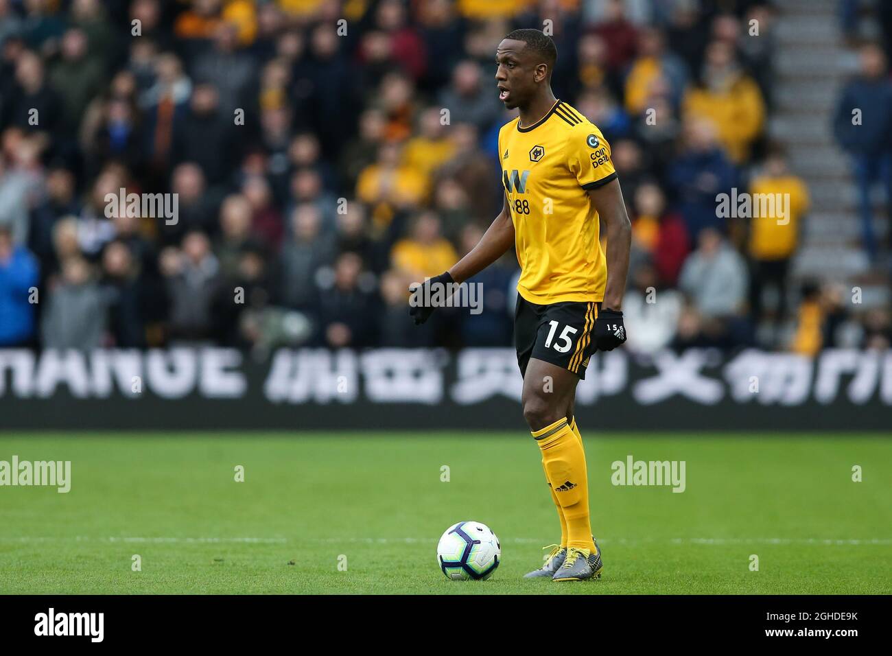 Willy Boly of Wolverhampton Wanderers during the Premier League match ...