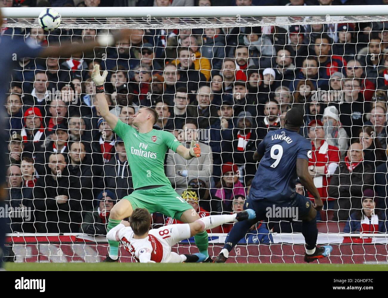 Football hits the cross bar hi-res stock photography and images - Alamy
