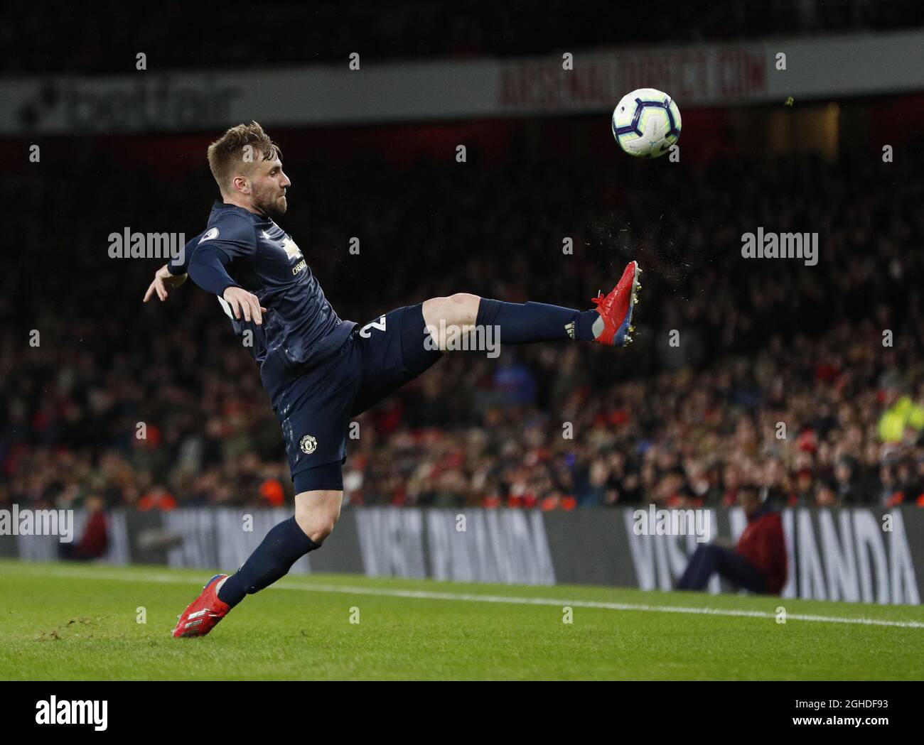 Luke Shaw of Manchester United during the Premier League match at The ...