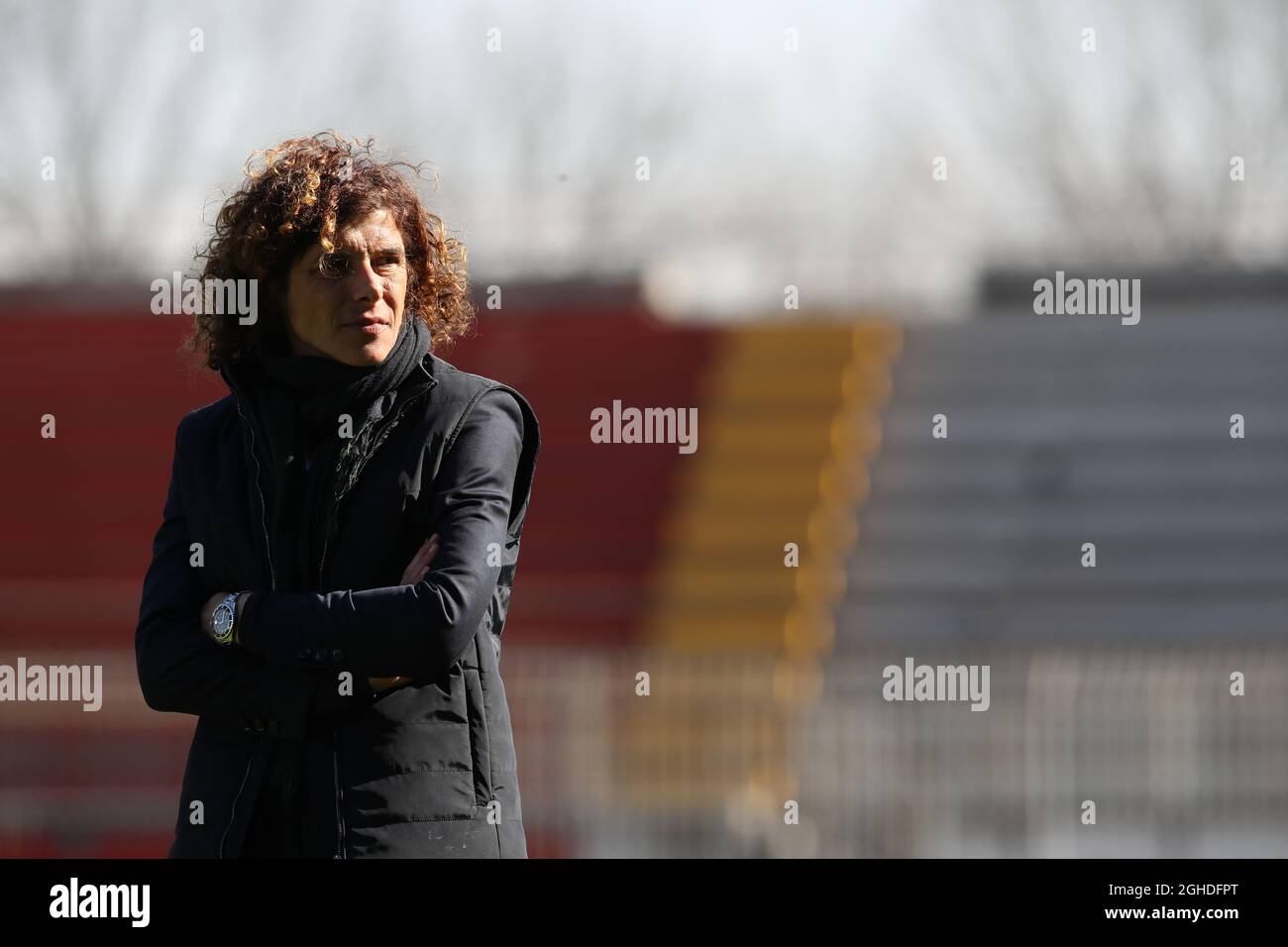 Rita Guarino the Juventus coach during the Coppa Italia Women Semi ...