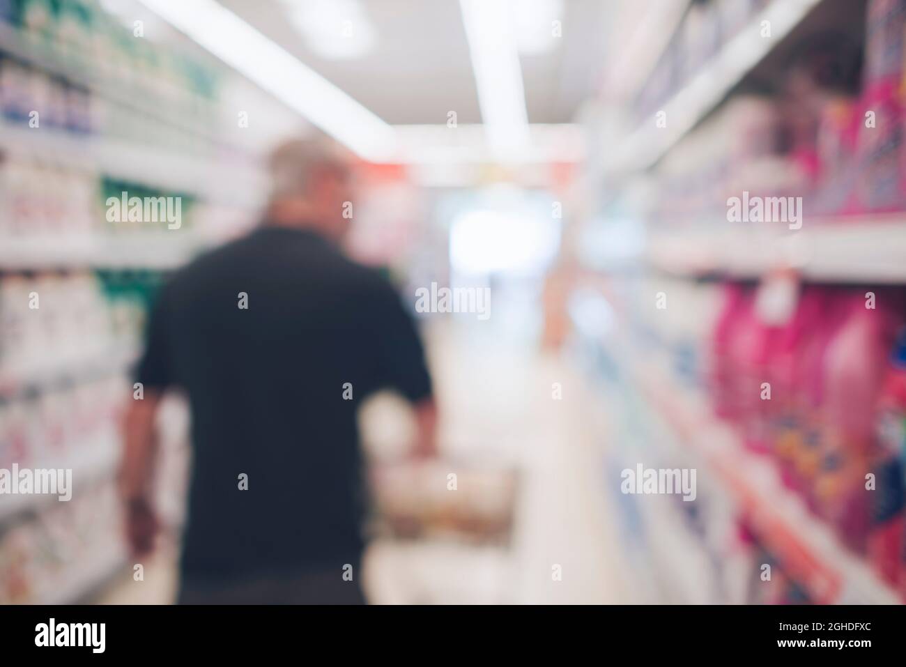 Shopping in supermarket in quarantine Stock Photo - Alamy