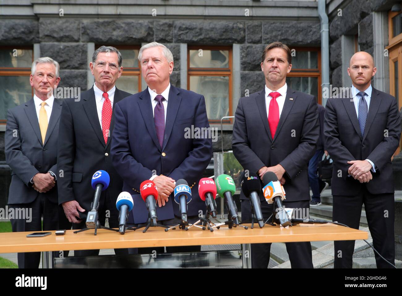 KYIV, UKRAINE - SEPTEMBER 06, 2021 - US Senators Tommy Tuberville, John ...