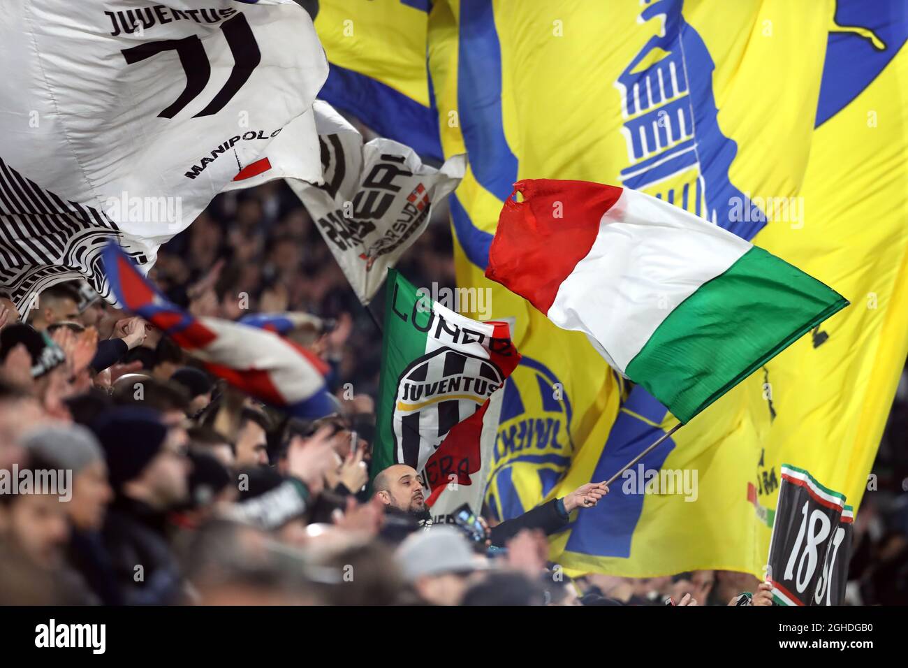 Juventus flags hi-res stock photography and images - Alamy