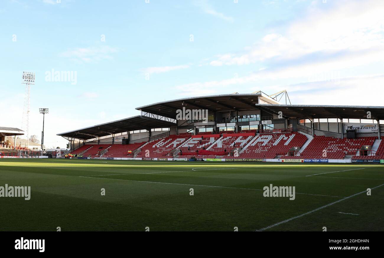 Wrexham football stadium hi-res stock photography and images - Alamy
