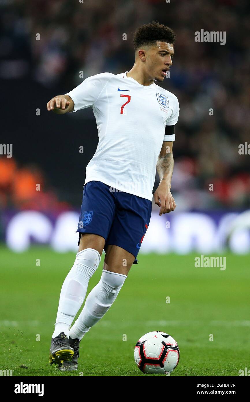 Jadon Sancho of England during the UEFA Euro 2020 Qualifying Group A ...
