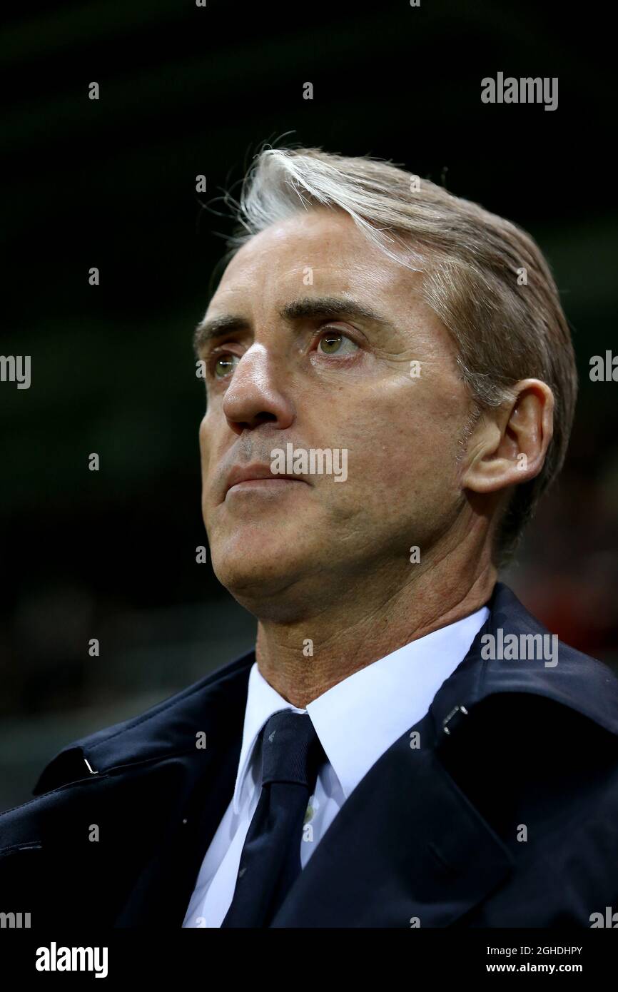 Roberto Mancini manager of Italy during the UEFA Euro 2020 Qualifying ...