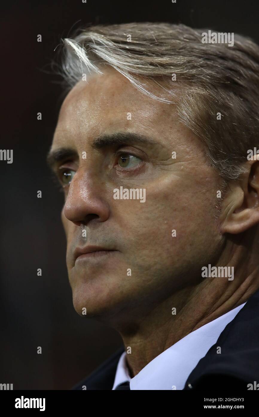 Roberto Mancini manager of Italy during the UEFA Euro 2020 Qualifying ...