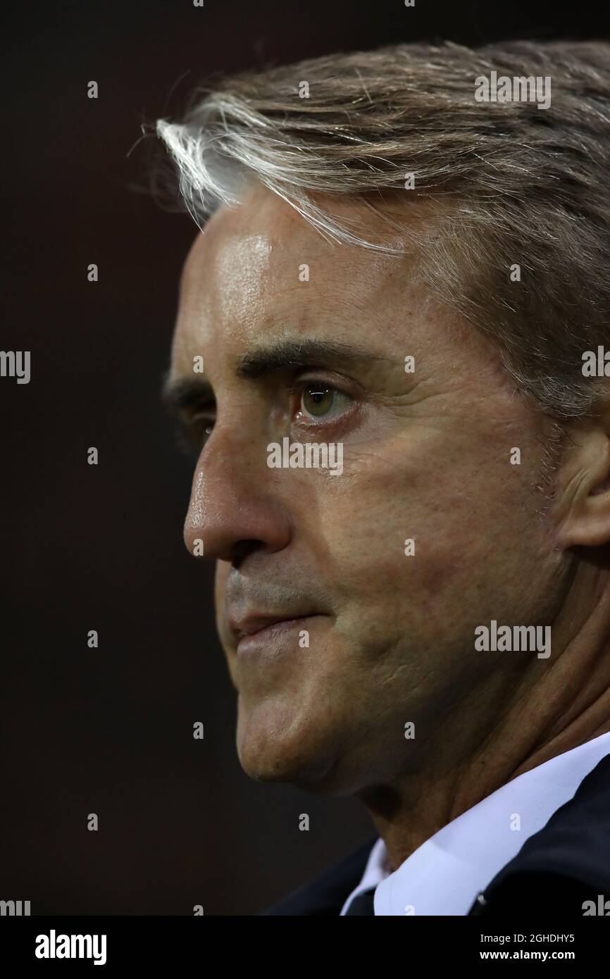 Roberto Mancini manager of Italy during the UEFA Euro 2020 Qualifying ...