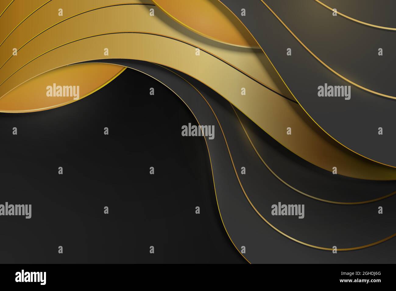 Abstract luxury wavy shape background. Vector illustration Stock Vector ...