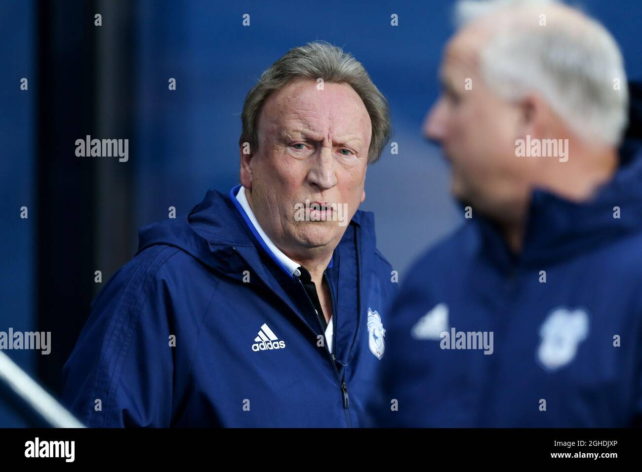 Neil Warnock of Cardiff City during the Premier League match at the ...