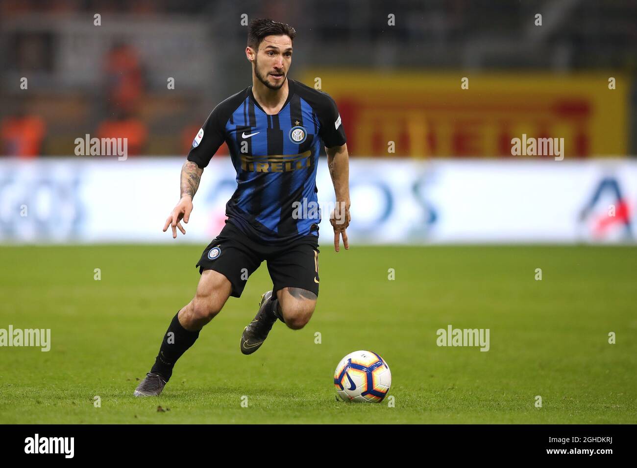 Matteo Politano of Inter during the Serie A match at Giuseppe Meazza ...