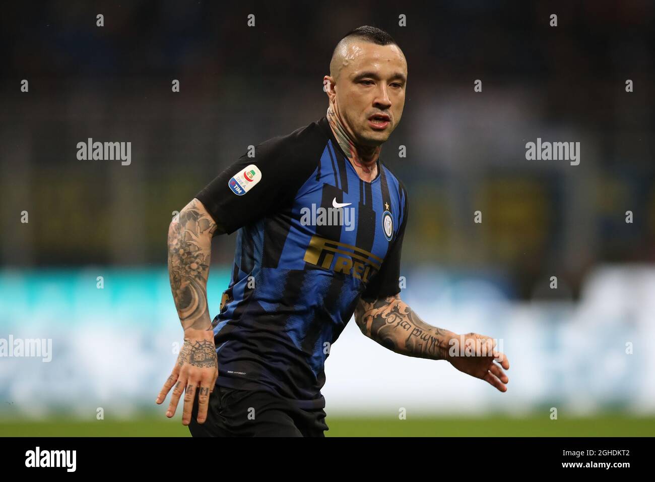 Radja Nainggolan of Inter during the Serie A match at Giuseppe Meazza ...