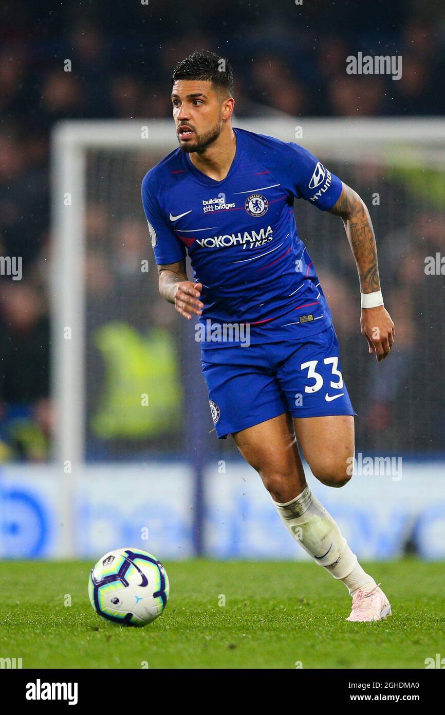 Emerson Palmieri of Chelsea in action during the Premier League match ...