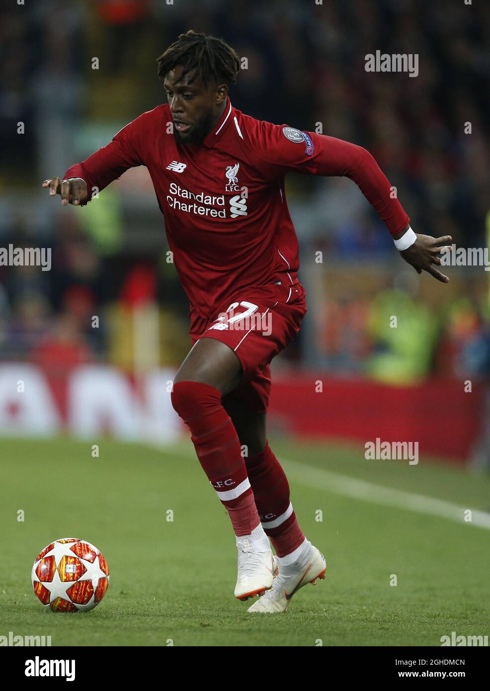 Divock Origi of Liverpool during the UEFA Champions League match at ...