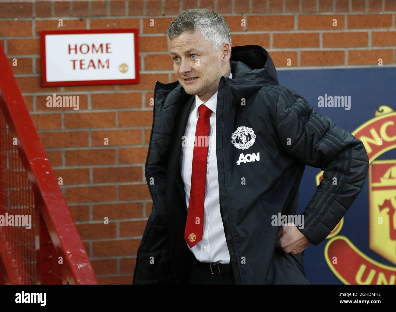 Ole Gunnar Solskjaer manager of Manchester United during the UEFA ...