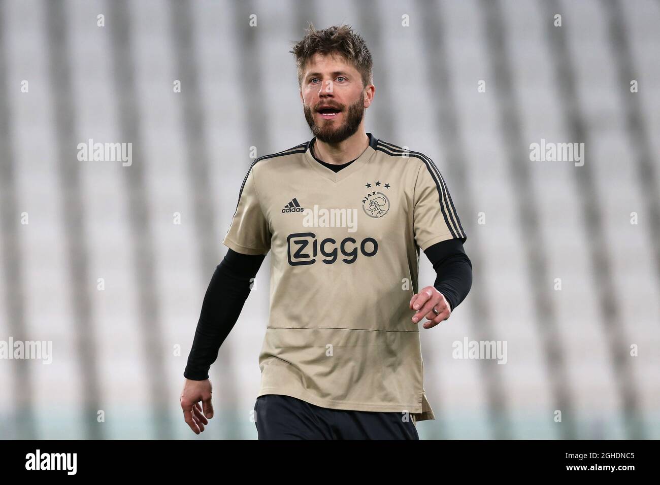 Lasse Schone of Ajax during the training session at the Allianz Stadium ...