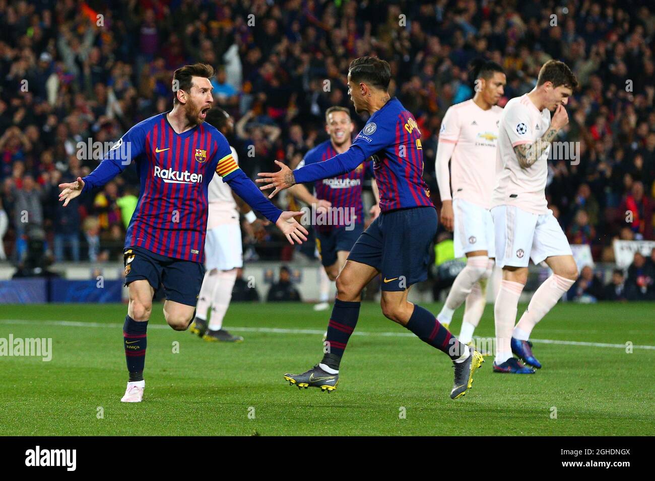 Lionel messi barcelona 2019 celebrates hi-res stock photography and ...