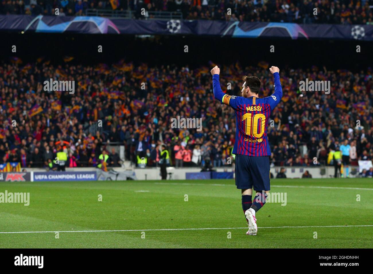 Lionel messi barcelona 2019 celebrates hi-res stock photography and ...