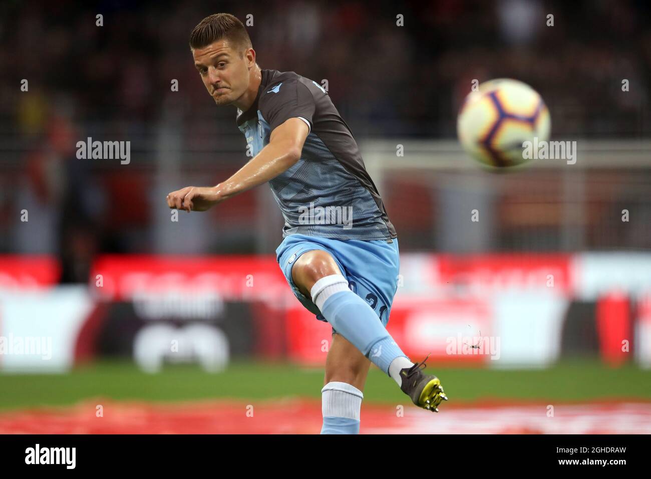 Sergej Milinkovic-Savic of Lazio during the Coppa Italia Semi Final ...