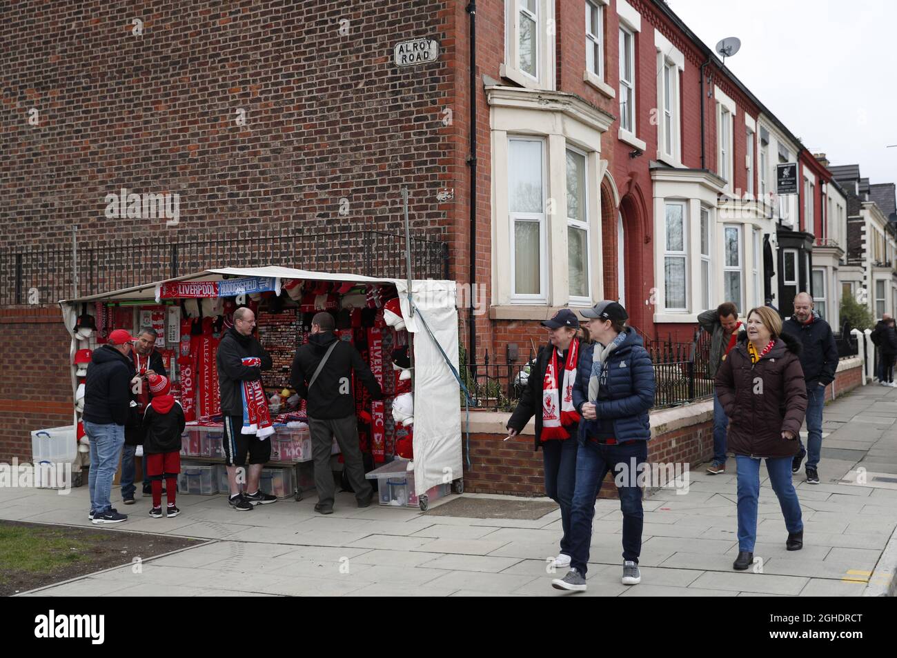Anfield stadium night hi-res stock photography and images - Alamy
