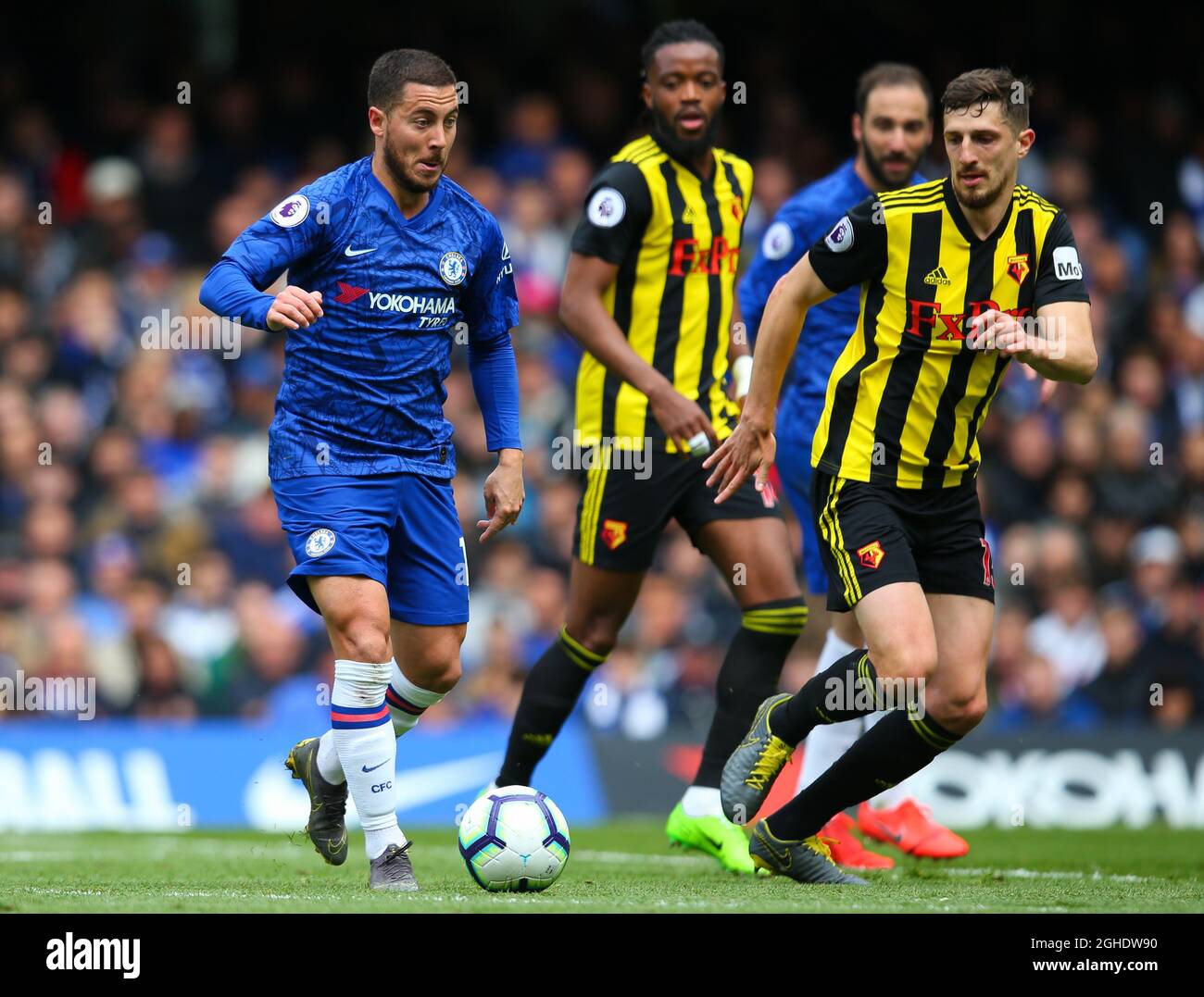 Eden Hazard of Chelsea in action during the Premier League match at ...