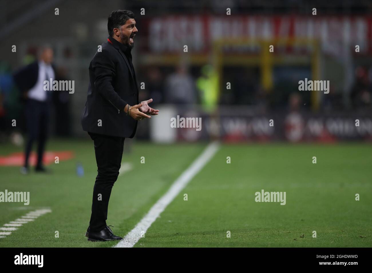 Gennaro Gattuso Manager of AC Milan during the Serie A match at ...