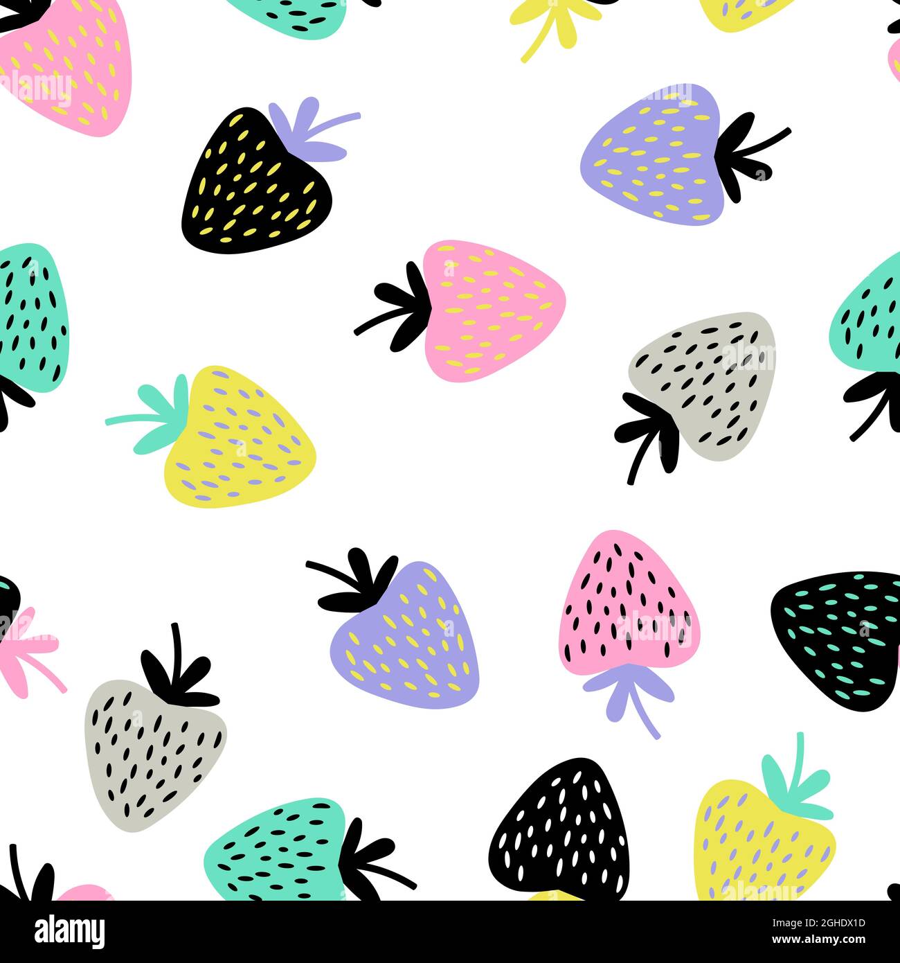 Wallpaper of strawberries Stock Vector Images - Alamy