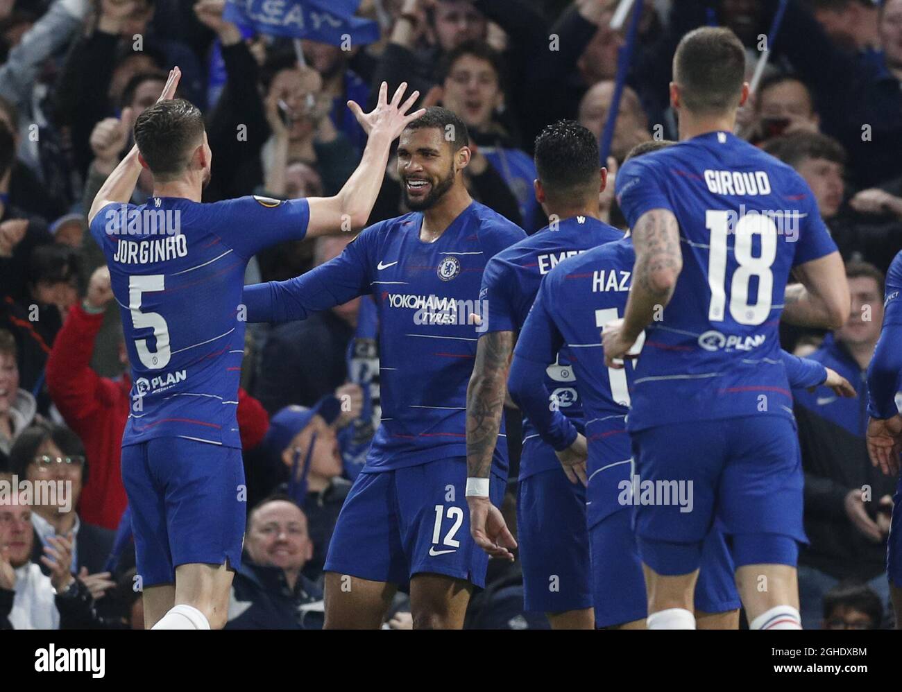 Ruben Loftus Cheek of Chelsea celebrates scoring the first goal of the ...