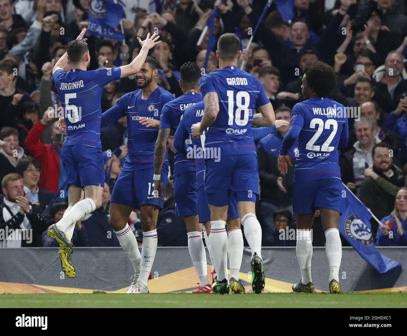 Ruben Loftus Cheek of Chelsea celebrates scoring the first goal of the ...