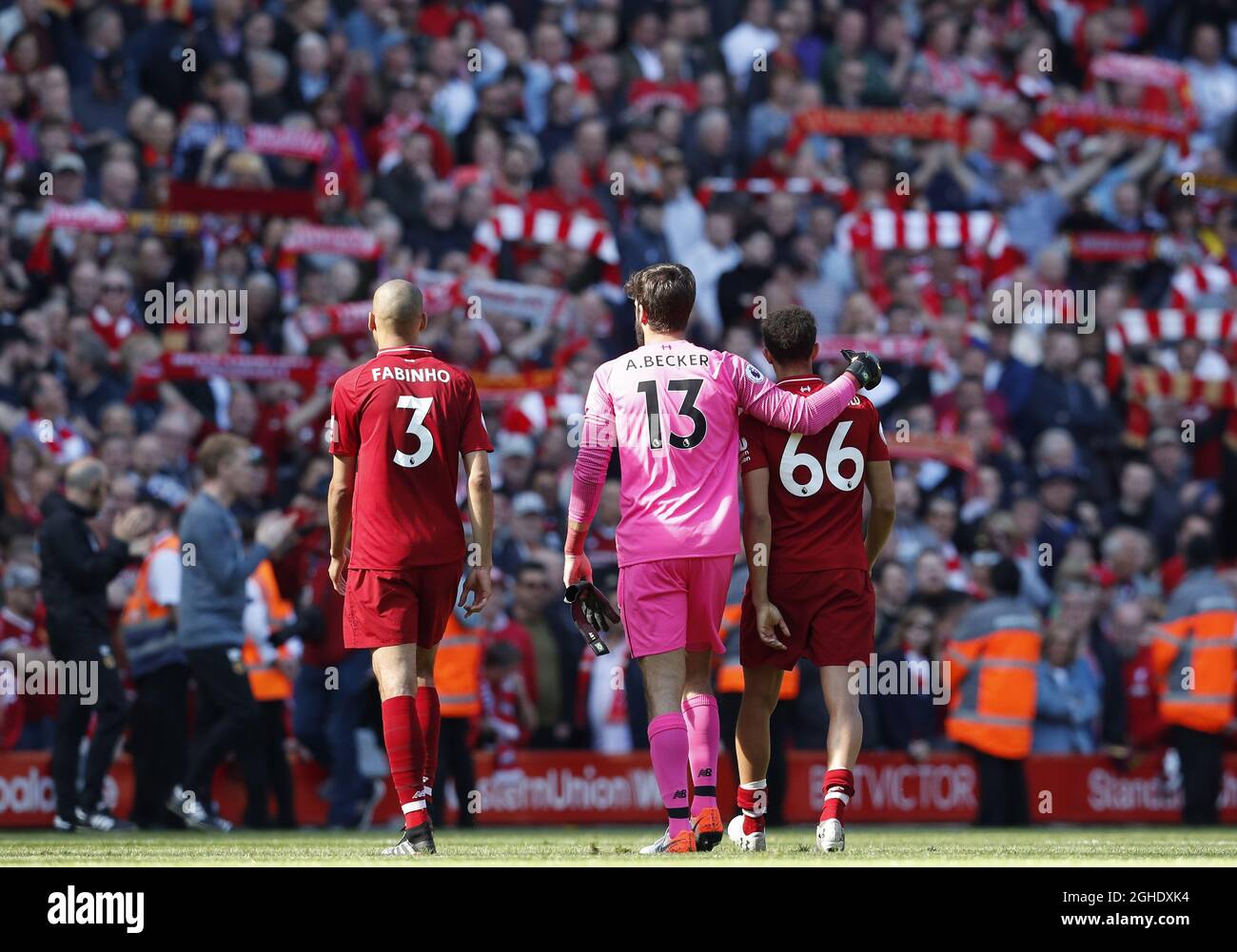 Alisson becker trent alexander arnold hi-res stock photography and ...