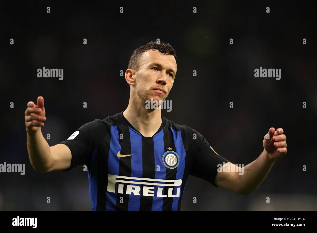 Ivan Perisic of Inter during the Serie A match at Giuseppe Meazza ...