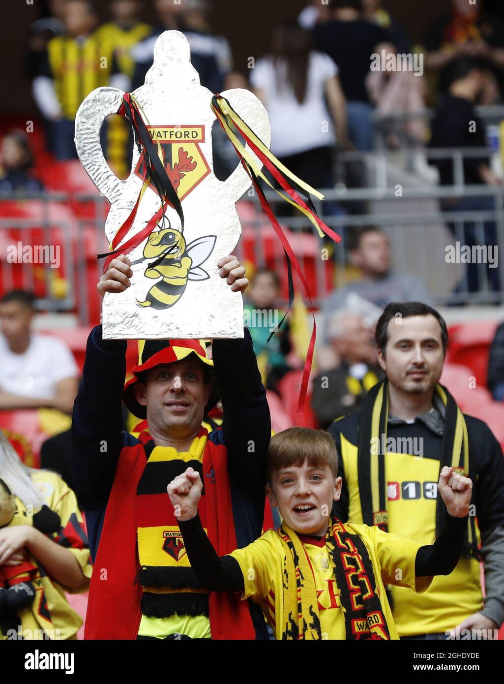 Watford fans wembley final hi-res stock photography and images - Alamy