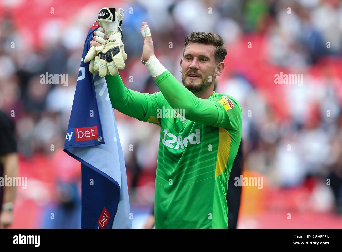 Jed Steer of Aston Villa celebrates during the Sky Bet Championship ...