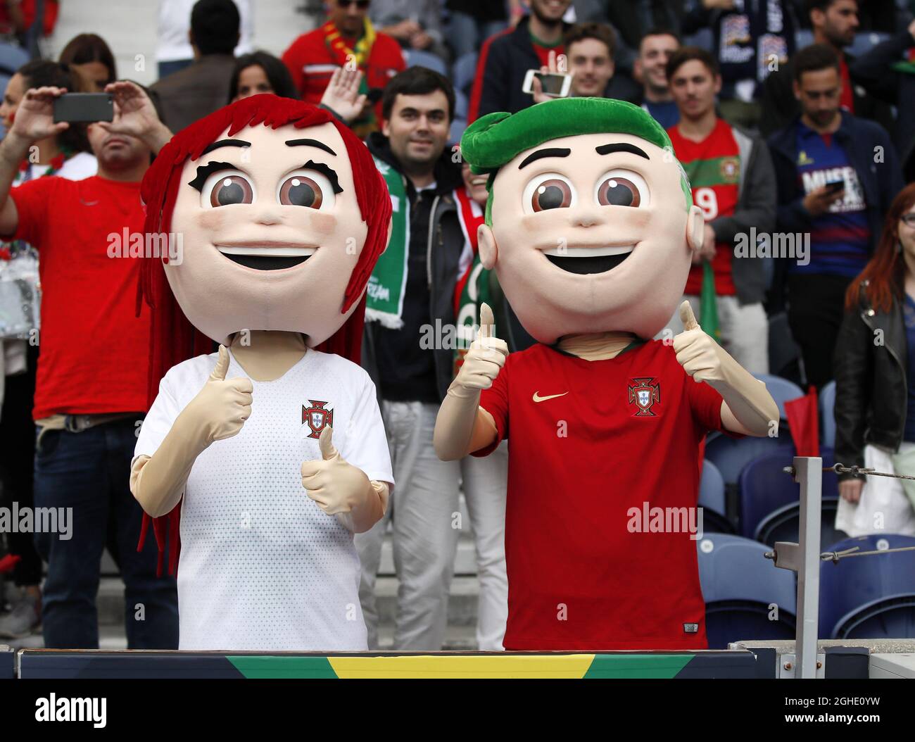 Portugal's fans during the UEFA Nations League match at the Dragon ...