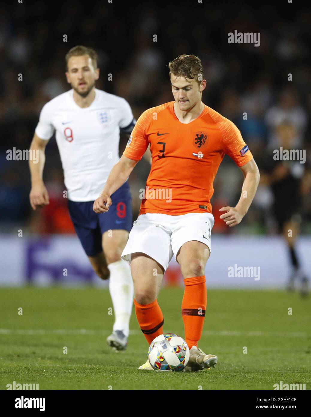 Netherlands' Matthijs de Ligt during the UEFA Nations League match at D ...