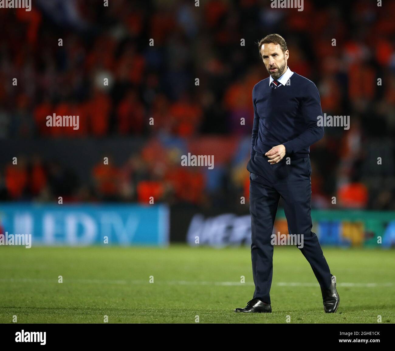 England's Gareth Southgate during the UEFA Nations League match at D ...