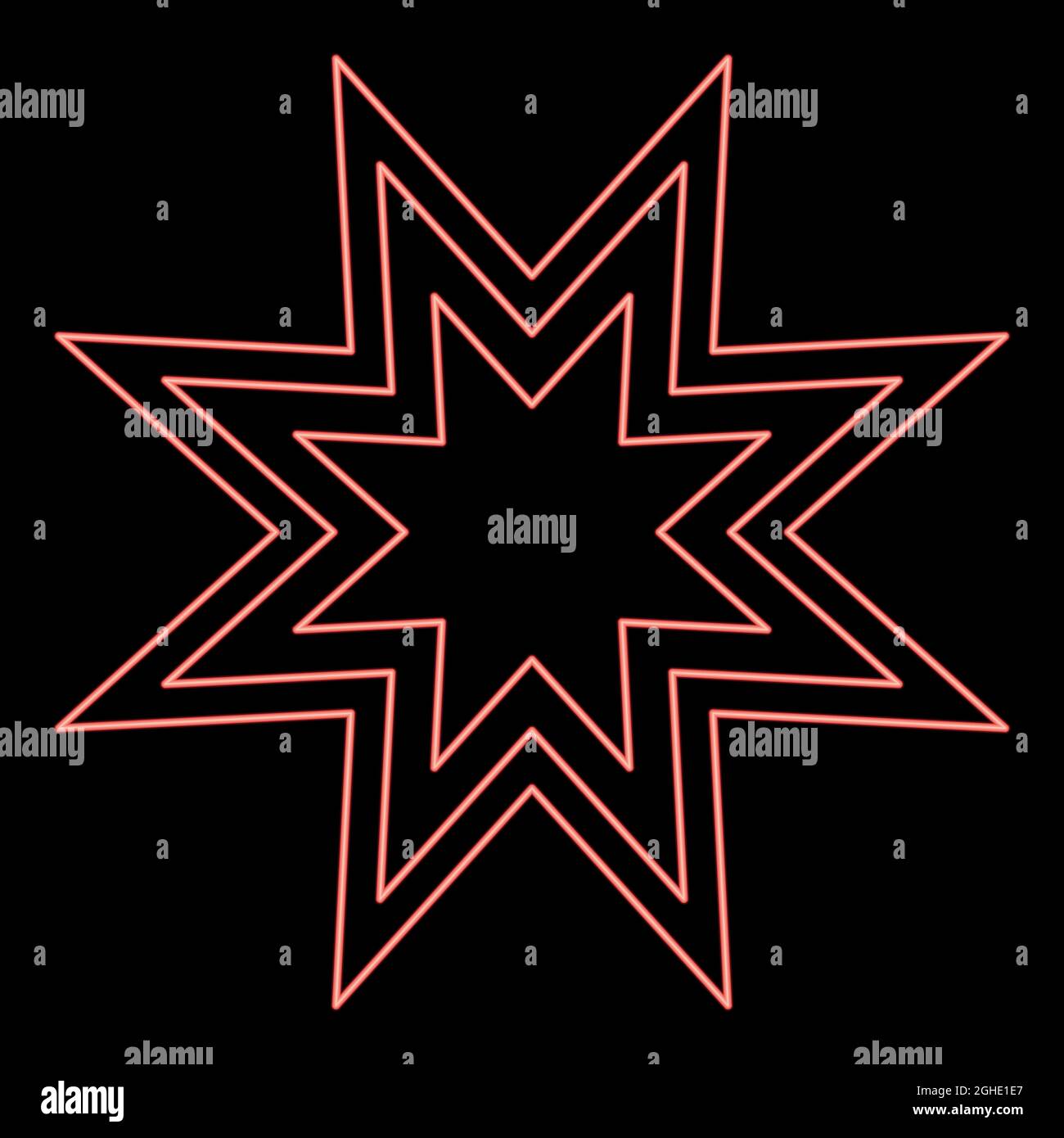 Neon trendy retro star Stock Vector Images - Alamy