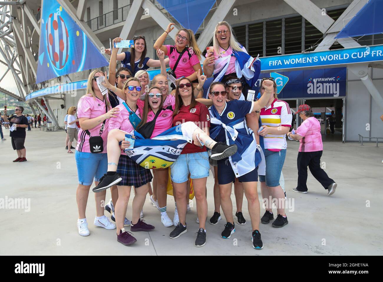 Scotland fans pictured before the FIFA Women's World Cup match at ...