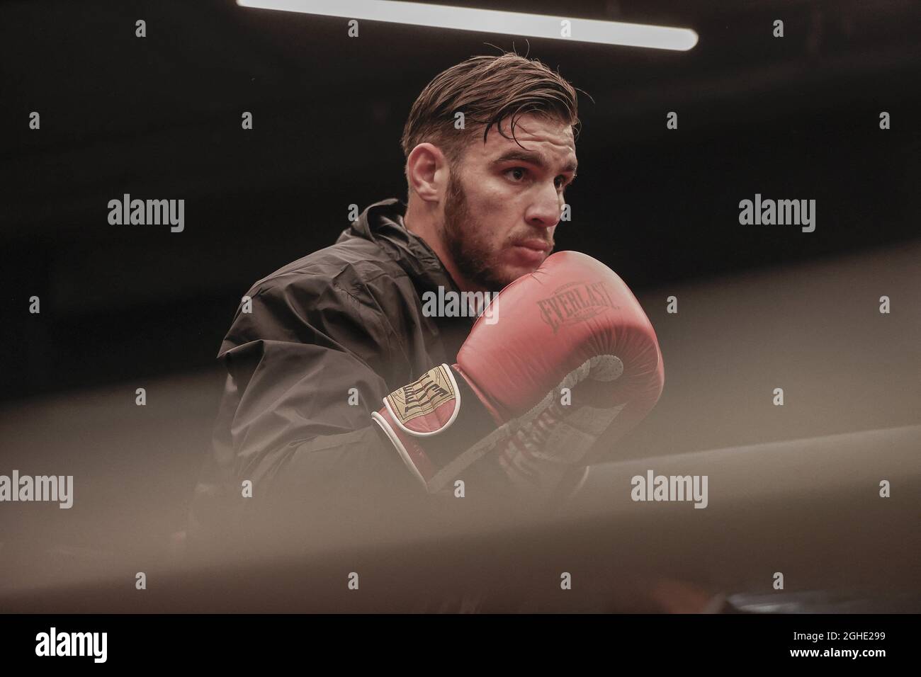 Mathieu BAUDERLIQUE during the private training session before the ...