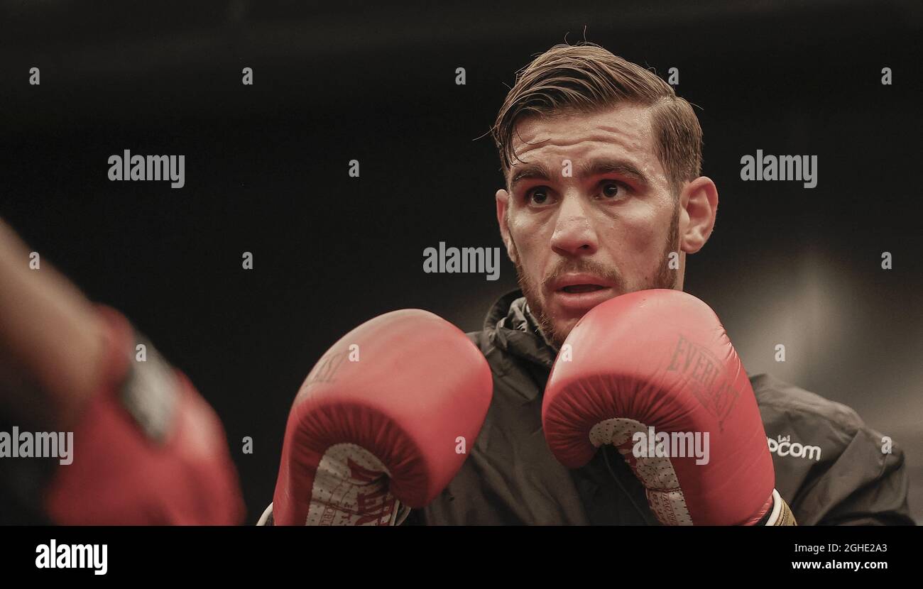 Mathieu BAUDERLIQUE during the private training session before the ...